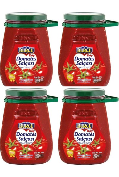 Burcu Domates Salçası 1500 gr x 4 ( Toplam 6 kg )