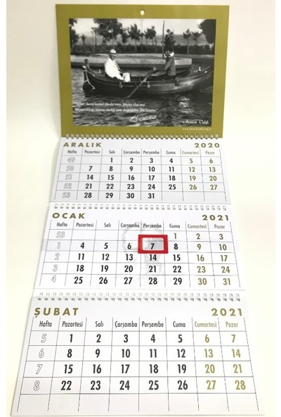Atatürk Vakfı Yayınevi 2021 3 Aylık Gemici Duvar Takvimi 17 x 18 cm Atatürk Vakfı Yayınevi 2021 3 Aylık Gemici Duvar Takvimi 17 x 18 cm