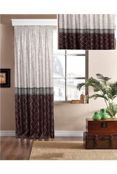 Brillant Yeni Sezon Panel Fon Perde Pileli 70X271
