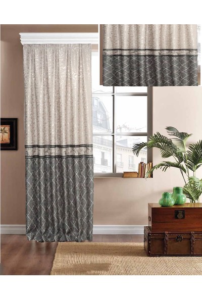 Brillant Yeni Sezon Panel Fon Perde Pileli 70X275