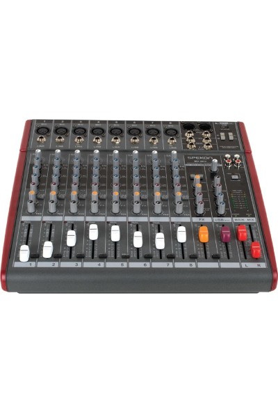 Spekon Mx-8ec 8 Mono + 1 Aux USB 16 Eko Efektli Mikser