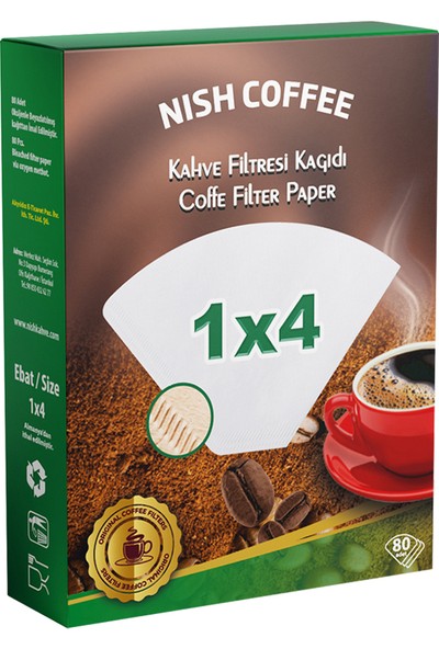Filtre Kahve Kağıdı 1X4 80 Adet Filtre Kahve Kağıdı 1X4 80 Adet