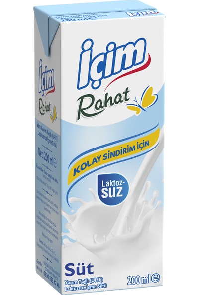 İçim Rahat Laktozsuz Süt 200 ml İçim Rahat Laktozsuz Süt 200 ml