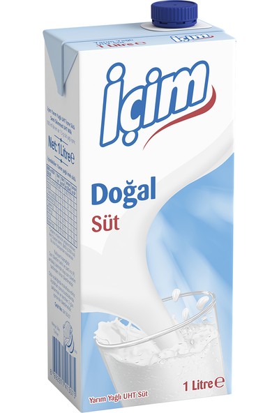 İçim Yarım Yağlı Süt 1 L