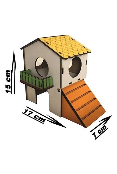 OEM Hamster Oyun Evi Iki Katlı Küçük OEM Hamster Oyun Evi Iki Katlı Küçük