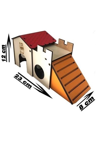 OEM Hamster Oyun Evi Tek Katlı Merdivenli OEM Hamster Oyun Evi Tek Katlı Merdivenli