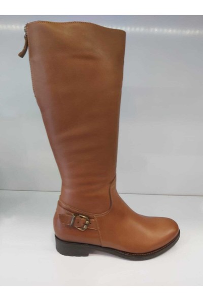 Greyder Taba Deri Kadın Çizmesi