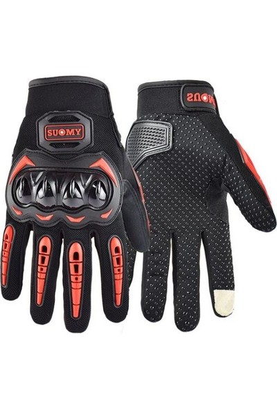 Yukka Kırmızı Motosiklet Eldiveni