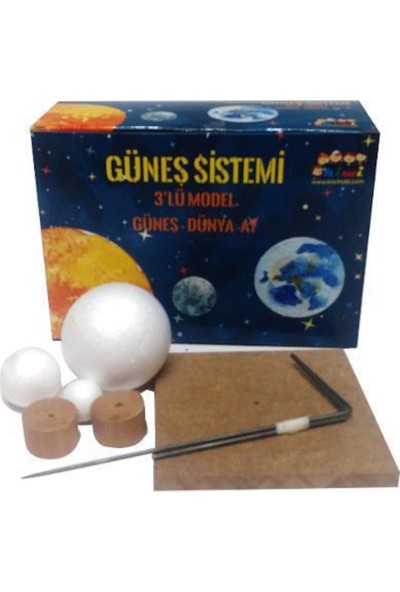 Hellove Güneş Dünya Ay Maketi Deney Seti Eğitim Seti