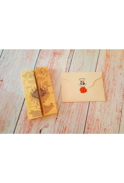 Bcoverart Harry Potter Hogwarts Davet Mektubu ve Çapulcu Haritası Seti