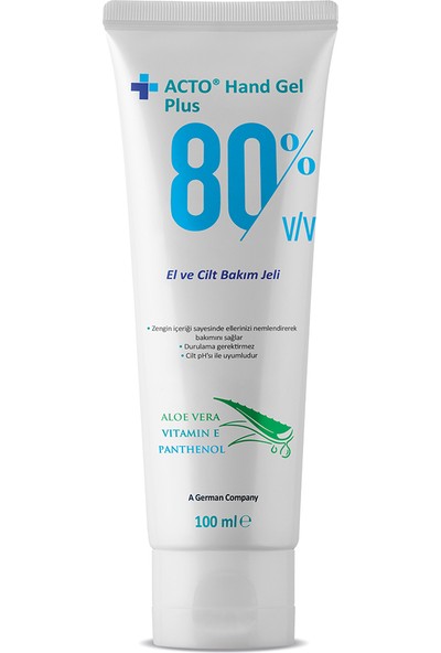Acto Hand Gel Plus El ve Cilt Bakım Jeli 100 ml Acto Hand Gel Plus El ve Cilt Bakım Jeli 100 ml