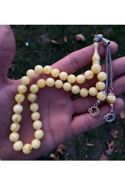 İzmur Tesbih Beyrut Kehribarı Tesbih 10-10 mm Ölçülerindedir