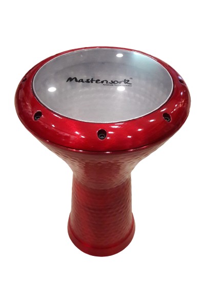 Pongee Mısır Darbuka Kırmızı Parlak Masterwork Pongee Mısır Darbuka Kırmızı Parlak Masterwork
