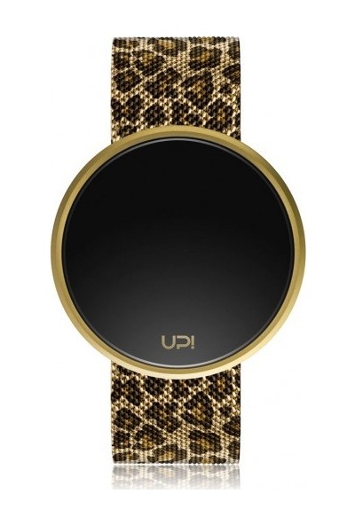 Upwatch Round Steel Leopard Gold Unisex Kol Saati Upwatch Round Steel Leopard Gold Unisex Kol Saati