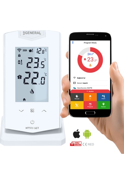General HT500SET Akıllı Oda Termostatı Beyaz