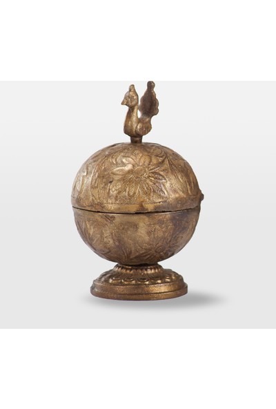 Estetik Decor Kase Alüminyum Antik Dekoratif Tabak