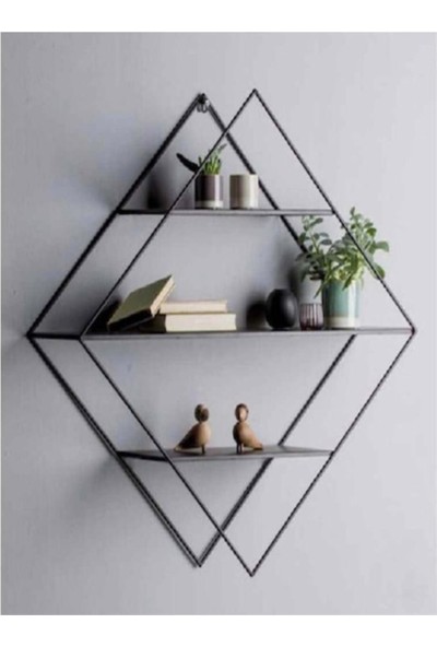 Coşar Group Metal Kitaplık Raf Duvar Rafı Dekoratif Raf Portatif