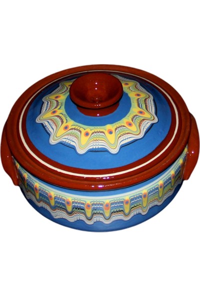 Troyan 1868 Sağlıklı ve Tam Sırlı Toprak Güveç Tencere