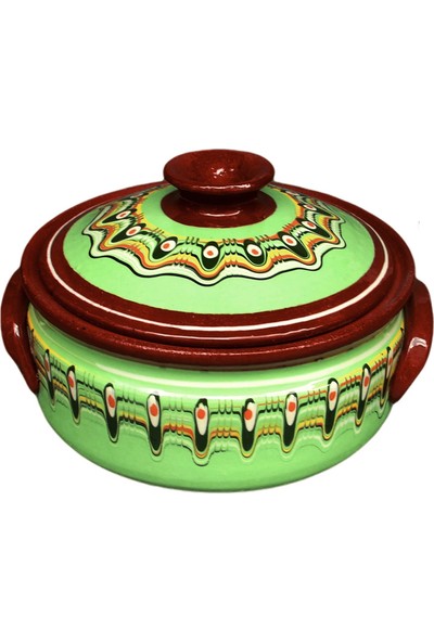 Troyan 1868 Sağlıklı ve Tam Sırlı Toprak Güveç Tencere