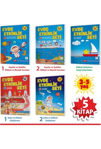 Yükselen Zeka 3 - 5 Yaş Evde Etkinlik Seti