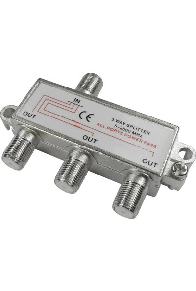 Rewel 1/3 Splitter 5-2400 Mhz 170002 Rewel 1/3 Splitter 5-2400 Mhz 170002