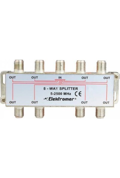 Elektromer 1/8 Splıtter 5-2500 Mhz 170003