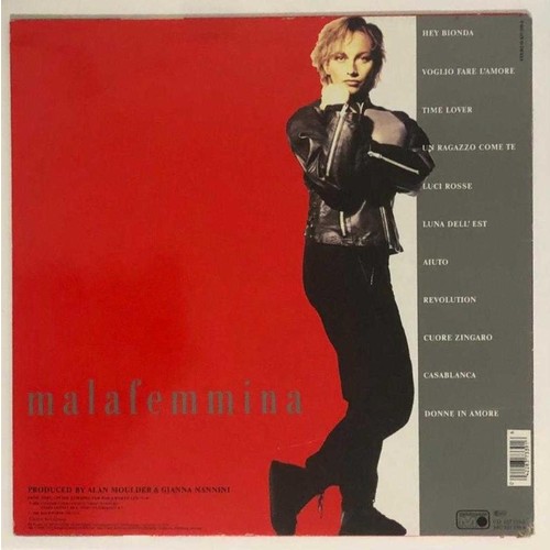 Gianna Nannini Malafemmina Lp Plak (Orjinal 1988 Alman Fiyatı