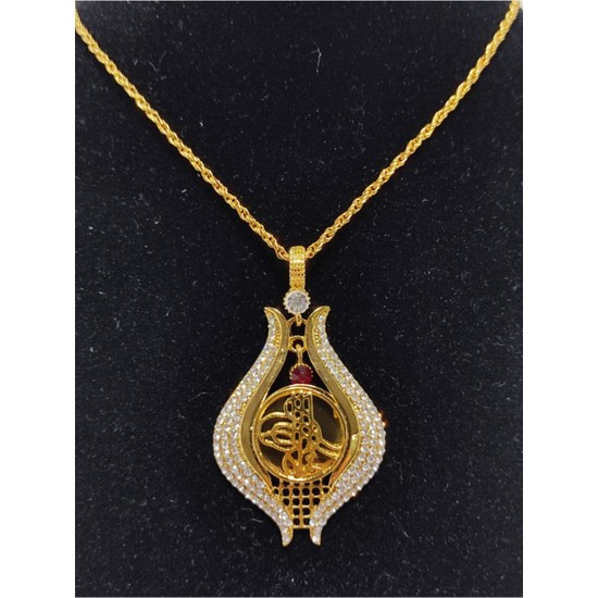 Hdi Yeni Model Lale Motifi Osmanlı Tuğralı Zirkon Taşlı Fiyatı