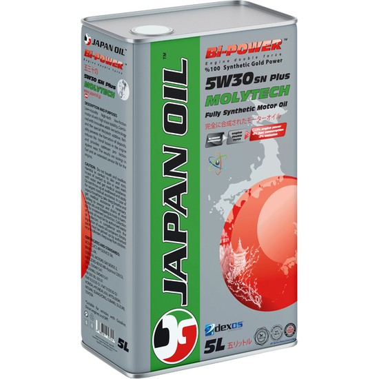 Japan Oil Molytech Sn+ Plus Tam Sentetik 5W30 5 Lt Motor Fiyatı