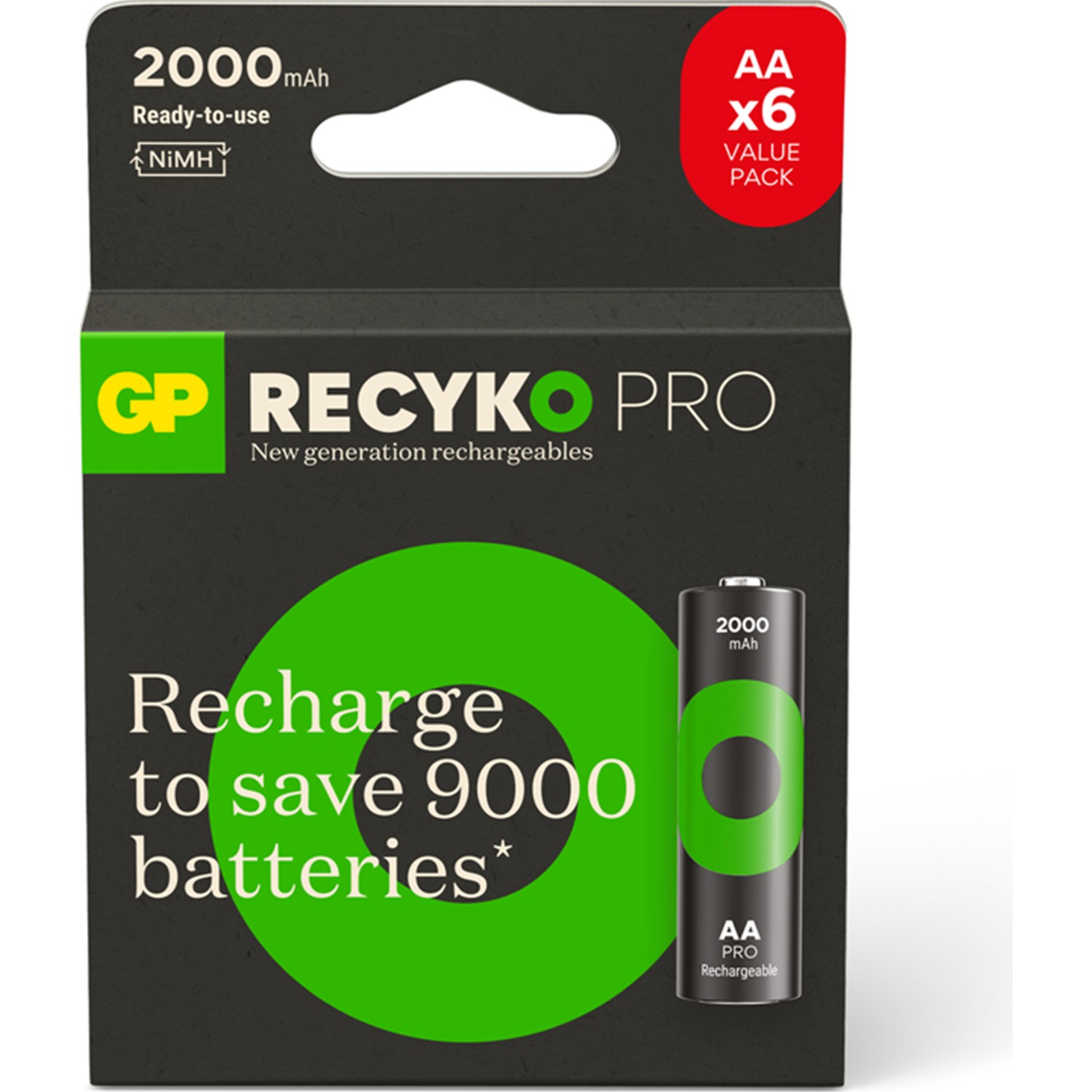 Gp Batteries Recyko Pro 2000 Mah Aa Kalem Ni-Mh Şarjlı Pil, Fiyatı