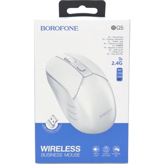 Borofone Kablosuz Wirelless USB 1600 Dpı Busıness Pc/laptop Fiyatı