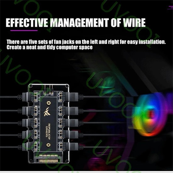 2Guoyang 12V 4pin 12V 4pin Rgb Aura Sync 5V 3pin Argb Kablo Fiyatı