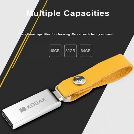 2Guoyang 64GB Kodak K122 Usb2.0 Metal USB Flash Sürücü Düdük Fiyatı