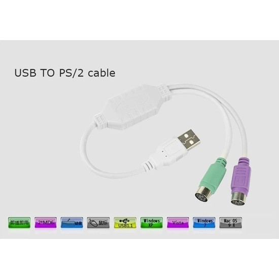 2Guoyang Beyaz Diğer 1 Adet USB Erkek Ps/2 Ps2 Dişi Fiyatı