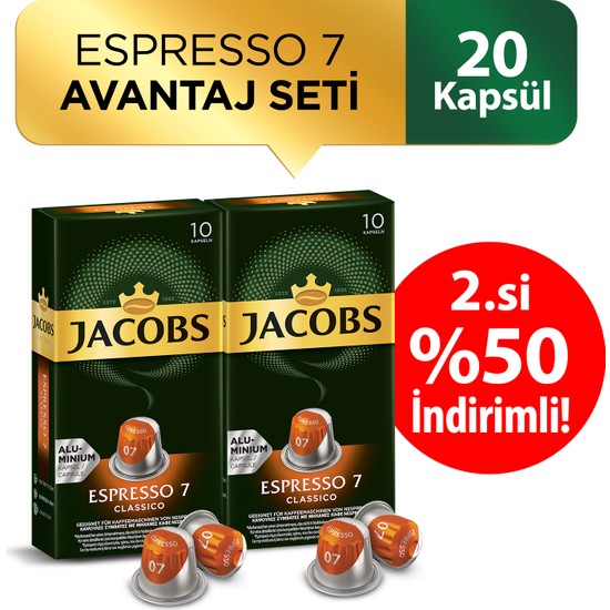 Jacobs Capsule Espresso 7 Classic x 2 Adet Fiyatı