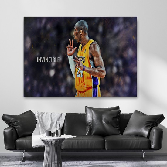 Kobe Bryant Invincible Black Mamba Kanvas TABLO-5086 Fiyatı