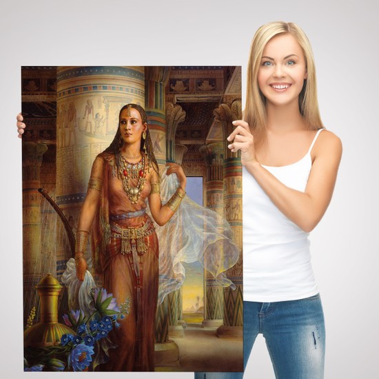 Kinuko Yamabe Craft Mısırlı Kadın Çalışması Kanvas Fiyatı