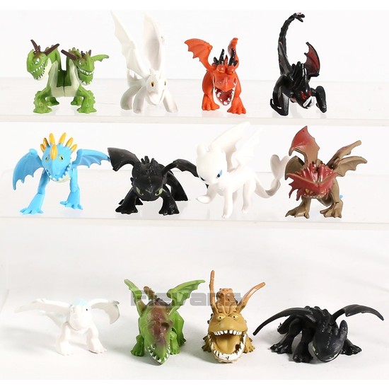 Teenspirit Ejderhanı Nasıl Eğitirsin Gizli Dünya Dişsiz Gece Öfkesi Mini Pvc Figürler Ejderha