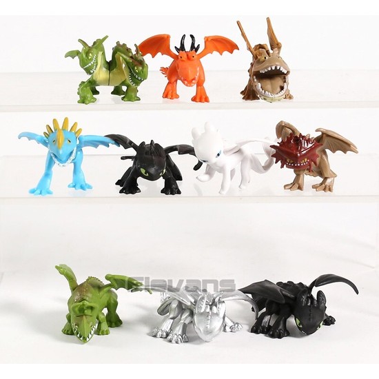 Teenspirit Ejderhanı Nasıl Eğitirsin Gizli Dünya Dişsiz Gece Öfkesi Mini Pvc Figürler Ejderha