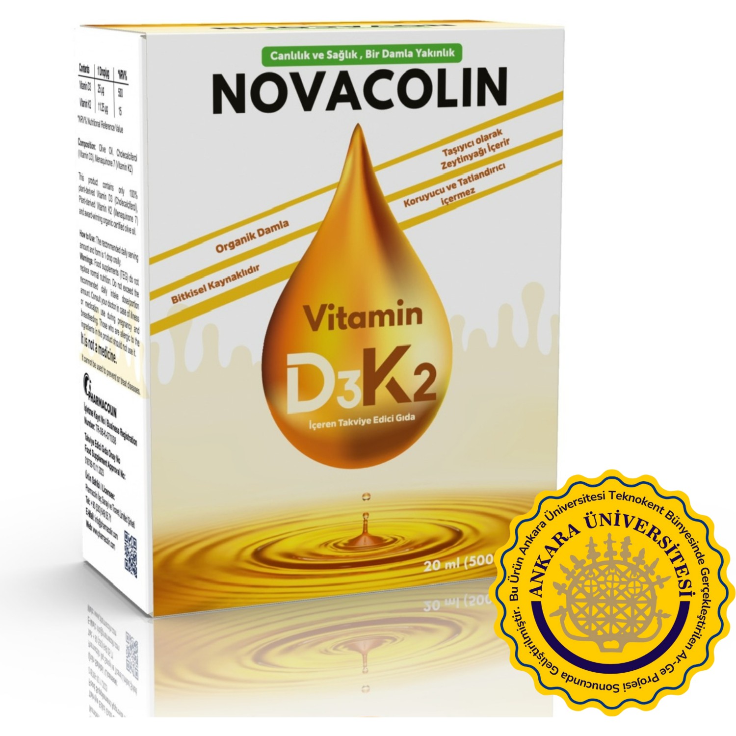 Novacolın Vitamin D3+K2 Fiyatı, Taksit Seçenekleri ile Satın Al