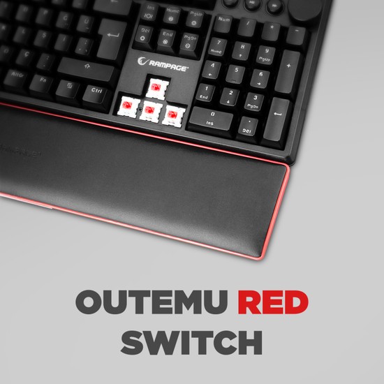 Rampage Kb-r97 X-tracer Mekanik Rgb Aydınlatmalı - Red Fiyatı