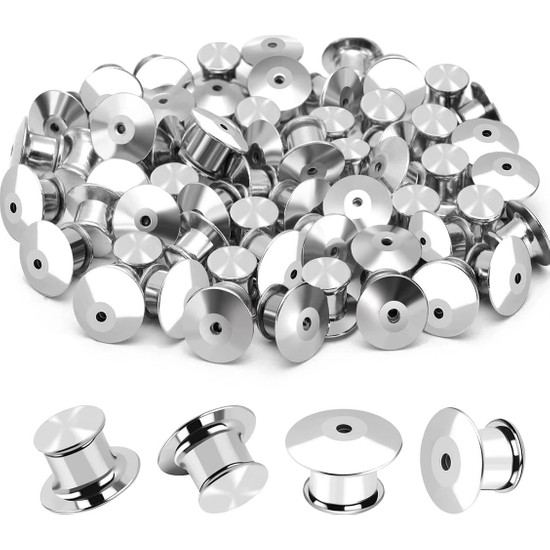 Passing 100 Adet Kilitleme Pimi Geri Kilitleme Pimi Tutucu Toka, Broş ...