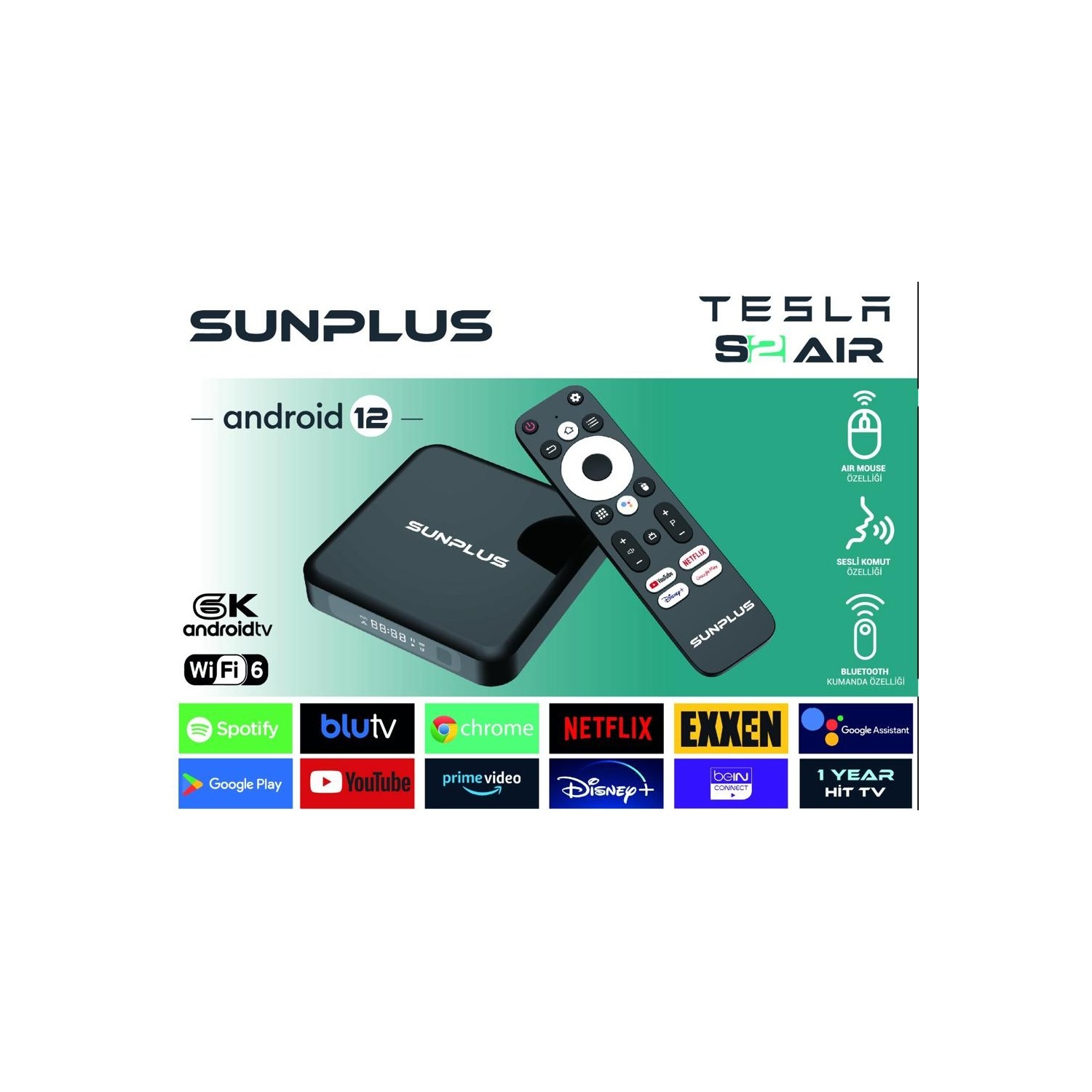 Sunplus Tesla S2 Air Android TV Box Fiyatı - Taksit Seçenekleri