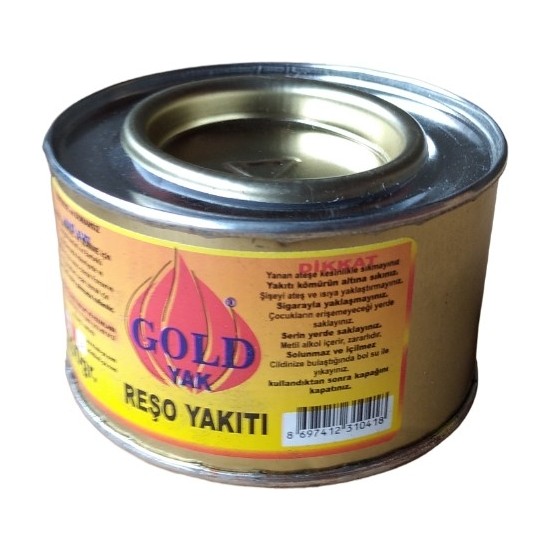 Gold Yak 200 ml Teneke Kutu Jel Reşo Yakıtı 1 Adet Fiyatı