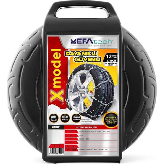 Mefa Tech Takmatik x Kar Patinaj Zinciri 8no 205/50X16 Fiyatı
