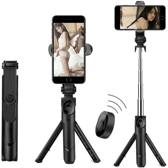 Ganbao Siyah Q02S Kablosuz Bluetooth Selfie Çubuğu Fiyatı