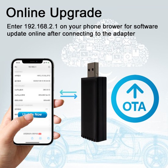 Ganbao Kablosuz Dongle Kablolu/kablosuz Carplay 5g Wifi Fiyatı