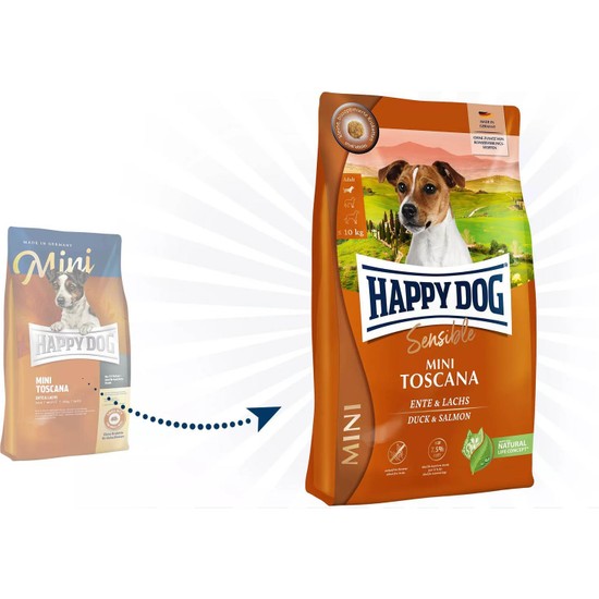 Happy Dog Mini Sensible Toscana Ördekli Somonlu Fiyatı