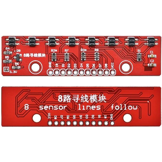 QTR-8A 8'li Çizgi Algılama Sensör Kartı Fiyatı - Taksit Seçenekleri
