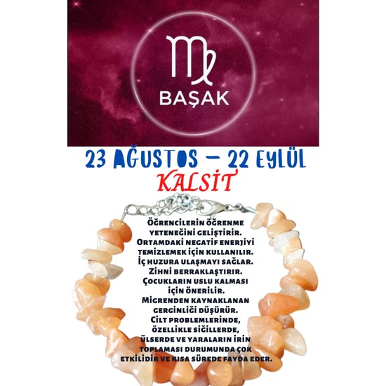 Doğal Taş Dünyası Sertifikalı Sertifikalı Burç Taşı Başak Fiyatı